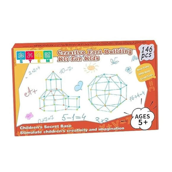 Toys | Stem Fort Building Kit For Kids 146 Pcs Construction Toy Set ...